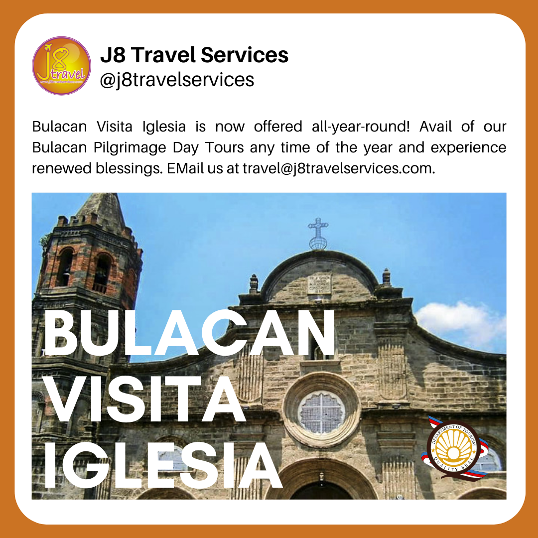 Bulacan Visita Iglesia Day Tour Package All Year Round – J8 TRAVEL SERVICES